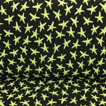 Hilco Jacquardjersey Alva Stars Sterne grün